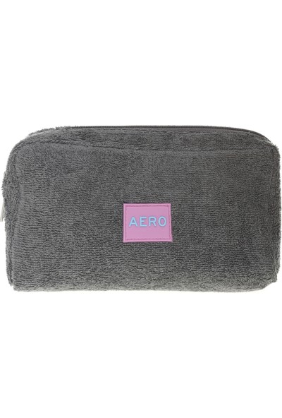 Aeropostale Lovet Gri Makyaj Çantası