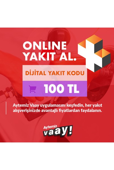 Aytemiz Akaryakıt 100 Tl Yakıt Kod Kişiye Özel