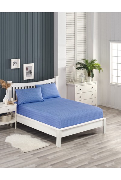 Evorhome Çarşaf Takımı Çift Kişilik Açık Mavi Lastikli 180x200cm Evorhome Çarşaf Takımı Çift Kişilik Açık Mavi Lastikli 180x200cm