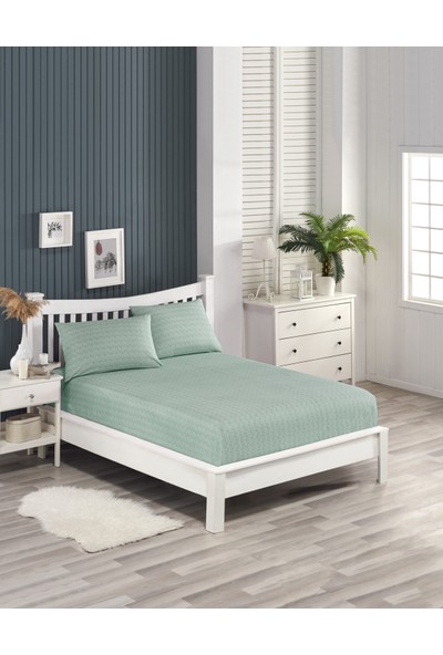 Evorhome Çarşaf Takımı Çift Kişilik Yeşil Lastikli 180x200cm Evorhome Çarşaf Takımı Çift Kişilik Yeşil Lastikli 180x200cm