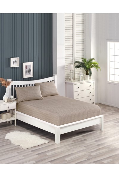 Evorhome Çarşaf Takımı Çift Kişilik Açık Kahve Lastikli 180x200cm Evorhome Çarşaf Takımı Çift Kişilik Açık Kahve Lastikli 180x200cm