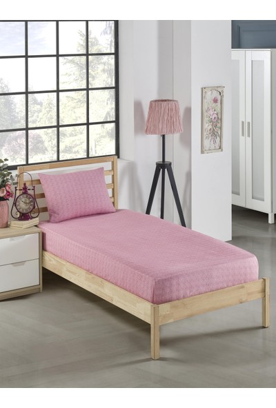 Evorhome Çarşaf Takımı Tek Kişilik Pembe Lastikli 100x200cm Evorhome Çarşaf Takımı Tek Kişilik Pembe Lastikli 100x200cm
