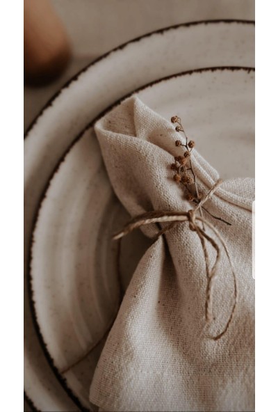 Wellstil 2'li Düz Keten Peçete Naturel Wellstil 2'li Düz Keten Peçete Naturel