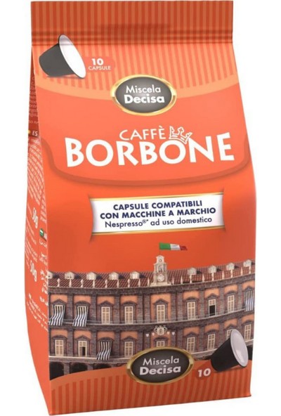 Caffe Borbone Decisa Nespresso Uyumlu Kapsül Kahve 10 Adet Caffe Borbone Decisa Nespresso Uyumlu Kapsül Kahve 10 Adet