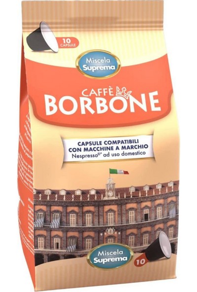 Caffe Borbone Suprema Nespresso Uyumlu Kapsül Kahve 10 Adet Caffe Borbone Suprema Nespresso Uyumlu Kapsül Kahve 10 Adet