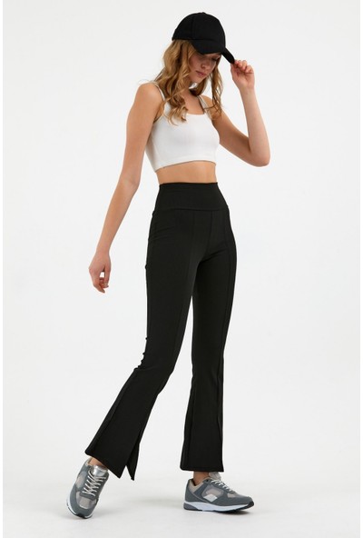 İyisini İstersen Kadın Siyah Fitilli Yüksek Toparlayıcı Bel Paça Yırtmaçlı Zara Model Pantolon İyisini İstersen Kadın Siyah Fitilli Yüksek Toparlayıcı Bel Paça Yırtmaçlı Zara Model Pantolon