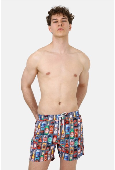 John Frank Desenli Deniz Şort All Over Cepli Mayo Short Erkek Mayo Short JFSSSW20FRESH