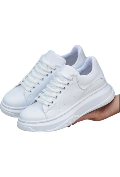 Süet Bağcıklı Hologramlı Spor Ayakkabı