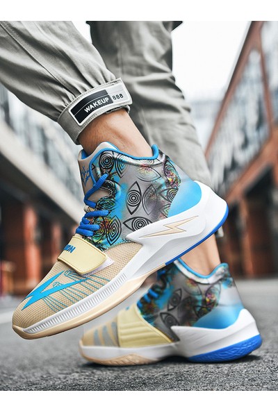 LRsmile Yüksek Top Kaymaz Basketbol Ayakkabıları (Yurt Dışından) LRsmile Yüksek Top Kaymaz Basketbol Ayakkabıları (Yurt Dışından)