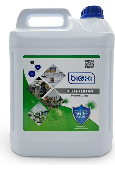Bioxi Ortam ve Yer Dezenfektanı 5 LT/ Hipokloröz asit (HOCl) bazlı