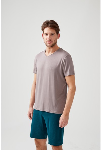 Hays Erkek Modal V Yaka Kısa Kollu T-Shirt Hays Erkek Modal V Yaka Kısa Kollu T-Shirt