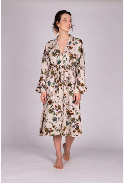 Hays Kadın Vegan Uzun Sabahlık