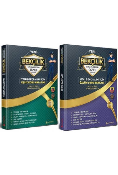Liyakat Yayınları Bekçilik Sınavları Özel Hazırlık Konu + Soru 2'li Set Liyakat Yayınları Bekçilik Sınavları Özel Hazırlık Konu + Soru 2'li Set
