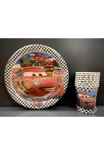 My Party Ready cars Arabalar Konsept Tabak Bardak 8li My Party Ready cars Arabalar Konsept Tabak Bardak 8li