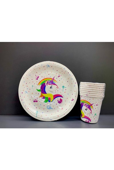 My Party Ready Unicorn Doğum Günü Karton Tabak Bardak Seti My Party Ready Unicorn Doğum Günü Karton Tabak Bardak Seti