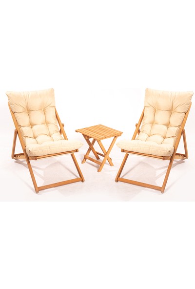 Meya Dekor Minderli - Nora Şezlong Seti Bahçe&balkon&teras&plaj Katlanır Ikili Şezlong Seti - 2 Şezlong 1 Sehpa Meya Dekor Minderli - Nora Şezlong Seti Bahçe&balkon&teras&plaj Katlanır Ikili Şezlong Seti - 2 Şezlong 1 Sehpa