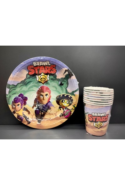 My Party Ready Brawl Stars Konsept Doğum Günü Karton Tabak Bardak Parti Seti My Party Ready Brawl Stars Konsept Doğum Günü Karton Tabak Bardak Parti Seti