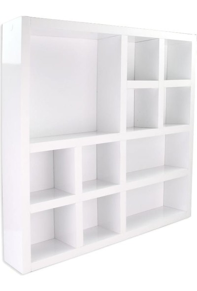 Doğan Dekor Kupa Rafı Beyaz Dekoratif Raf