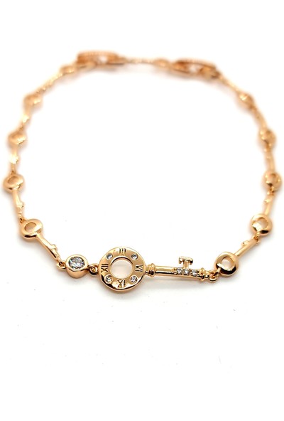 Pag Accessories Rose Altın Kaplama Çelik Anahtar Detaylı Bileklik Pag Accessories Rose Altın Kaplama Çelik Anahtar Detaylı Bileklik