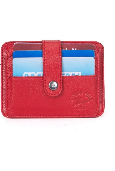 Hakiki Deri Slim Yatay Kartlık Cüzdan Kırmızı Hakiki Deri Slim Yatay Kartlık Cüzdan Kırmızı