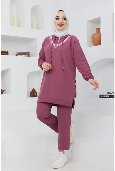 İmaj Butik Kapşonlu Ikili Tesettür Takım/gül Kurusu İmaj Butik Kapşonlu Ikili Tesettür Takım/gül Kurusu