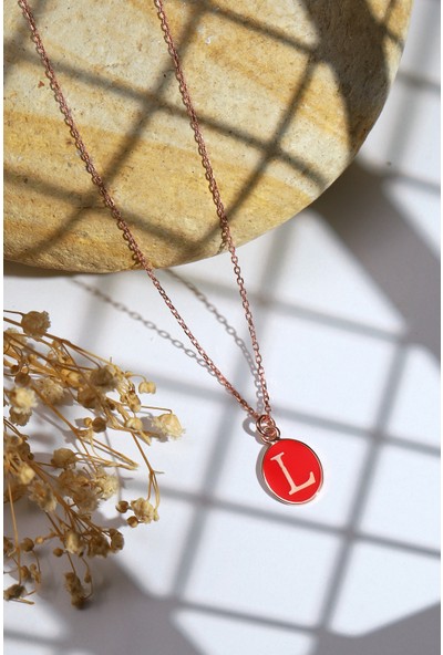 Acestes Design 925 Ayar Gümüş Kırmızı Lazer Mineli L Harf Gümüş Kolye Acestes Design 925 Ayar Gümüş Kırmızı Lazer Mineli L Harf Gümüş Kolye