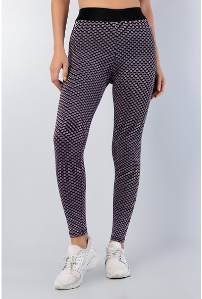 Büzgülü Desen Likralı Tayt