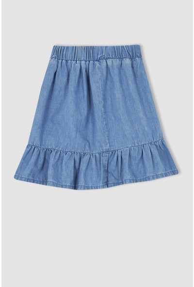 DeFacto Kız Çocuk Esnek Belli İnce Jean Etek T8178A622SM