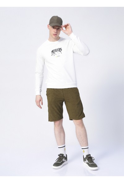 National Geographic C-Next Lastikli Regular Fit Düz Haki Erkek Sweat Şort National Geographic C-Next Lastikli Regular Fit Düz Haki Erkek Sweat Şort