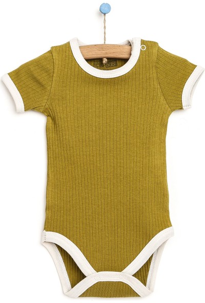 Hellobaby Renkli Biyeli Kısa Kol Body Hellobaby Renkli Biyeli Kısa Kol Body