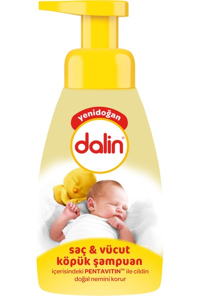 Dalin Yenidoğan Saç & Vücut Köpük Şampuan 200 ml Dalin Yenidoğan Saç & Vücut Köpük Şampuan 200 ml