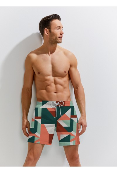 ESQUDO Ebw031 Normal Bel Çok Renkli Erkek Şort Mayo