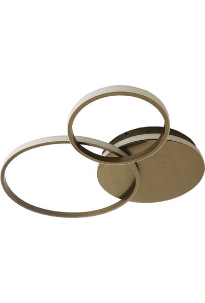 Decobulvar DC32034 59W 6500K (Beyaz Işık) Ledli 65X60 cm Üç Çember Profilli Gold Tavan Armatürü Decobulvar DC32034 59W 6500K (Beyaz Işık) Ledli 65X60 cm Üç Çember Profilli Gold Tavan Armatürü