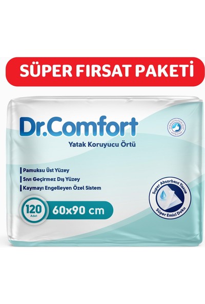 Dr.comfort 60X90 Yatak Koruyucu Örtü 30 'lu x 4 (120 Adet)