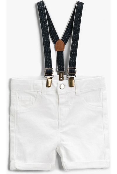 Koton Şort Askılı Diz Üstü Pamuklu