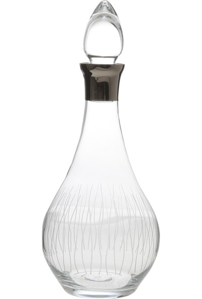 Paşabahçe West Glass Platin Yaldızlı Karaf Sürahi 1000CC Line Desen Paşabahçe West Glass Platin Yaldızlı Karaf Sürahi 1000CC Line Desen