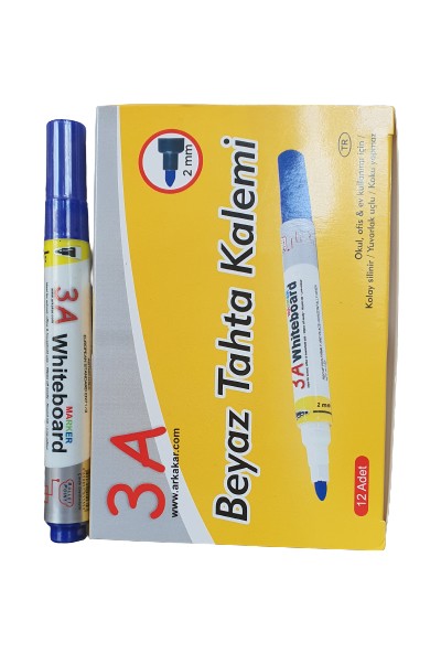 Cmk 3A Beyaz Tahta Kalemi 2mm 12'li Paket Cmk 3A Beyaz Tahta Kalemi 2mm 12'li Paket