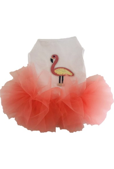 Gedyco Küçük Irk Köpek Için Flamingo Tütülü Elbise Gedyco Küçük Irk Köpek Için Flamingo Tütülü Elbise