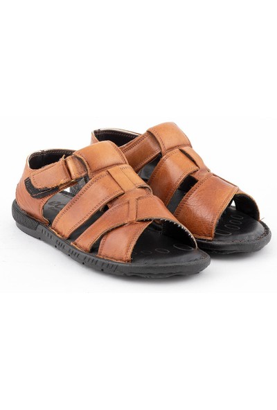 Beyken Hakiki Deri Günlük Erkek Sandalet