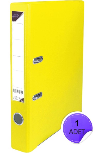 Gen-Of Plastik Klasör Dar 1 Adet Sarı