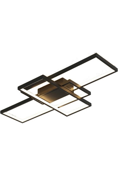 Decobulvar DC32003 119W 3000K (Gün Işığı) Ledli 100X80CM Siyah Üç Dikdörtgen Profilli Tavan Decobulvar DC32003 119W 3000K (Gün Işığı) Ledli 100X80CM Siyah Üç Dikdörtgen Profilli Tavan