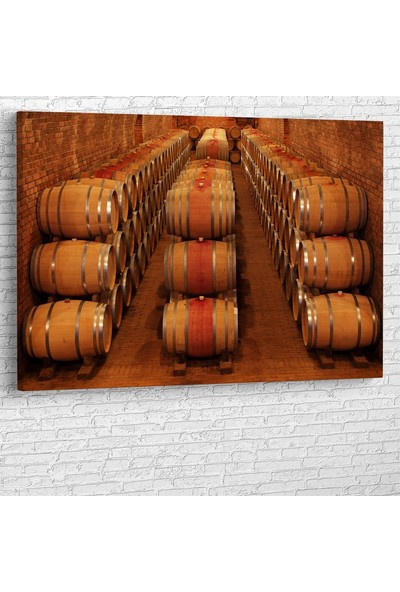 DCCA682 - Şarap Mahzeni Kanvas Tablo