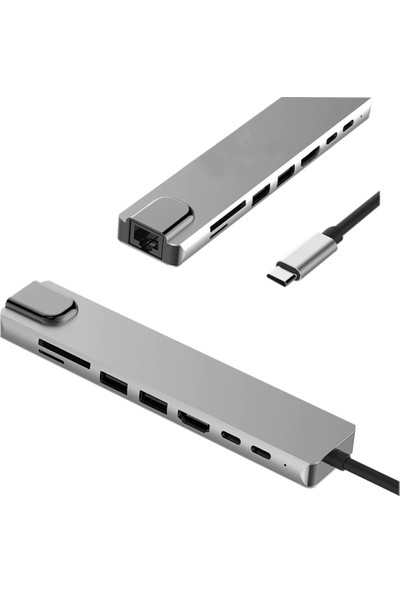 Oyuncu-Website 8in1 Apple Usb-C Dijital Av Çoklu Bağlantı Noktası Adaptörü. Hub Oyuncu-Website 8in1 Apple Usb-C Dijital Av Çoklu Bağlantı Noktası Adaptörü. Hub