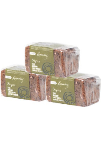 Kersendüz %100 Siyez Tam Buğday Ekşi Mayalı Ekmekler 3'lü Seçim 3 x 500 gr (Cevizli-Cevizli-Cevizli) Kersendüz %100 Siyez Tam Buğday Ekşi Mayalı Ekmekler 3'lü Seçim 3 x 500 gr (Cevizli-Cevizli-Cevizli)