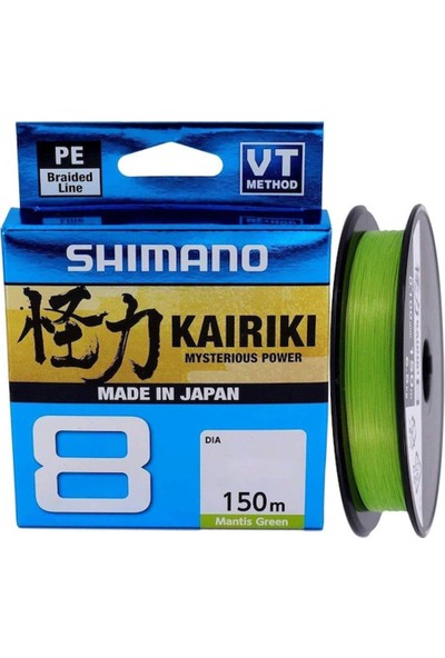 Shimano Kairiki 8 Kat 150M Mantis Green Ip Misina 0.16MM Shimano Kairiki 8 Kat 150M Mantis Green Ip Misina 0.16MM