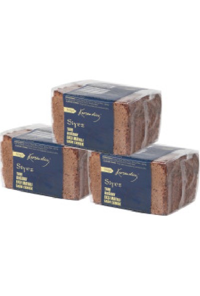 Kersendüz %100 Siyez Tam Buğday Ekşi Mayalı Ekmekler 3'lü Seçim 3 x 500 gr (Sade-Sade-Sade) Kersendüz %100 Siyez Tam Buğday Ekşi Mayalı Ekmekler 3'lü Seçim 3 x 500 gr (Sade-Sade-Sade)