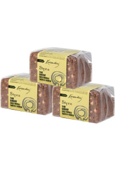 Kersendüz - %100 Siyez Tam Buğday Ekşi Mayalı Ekmekler 3'lü Seçim 3 x 500 gr (Tahıllı - Tahıllı - Tahıllı) Kersendüz - %100 Siyez Tam Buğday Ekşi Mayalı Ekmekler 3'lü Seçim 3 x 500 gr (Tahıllı - Tahıllı - Tahıllı)