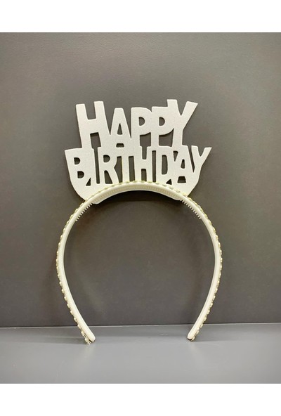 happy Birthday Gümüş Eva Parti Tacı