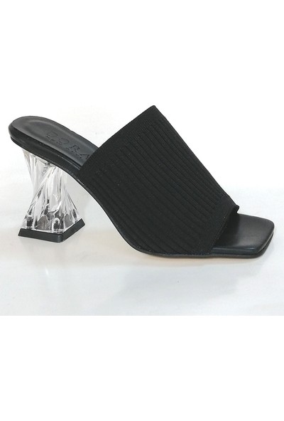 Mersay Şeffaf Ökçe Triko Terlik Mersay Şeffaf Ökçe Triko Terlik