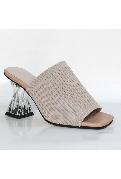 Mersay Şeffaf Ökçe Triko Terlik Mersay Şeffaf Ökçe Triko Terlik